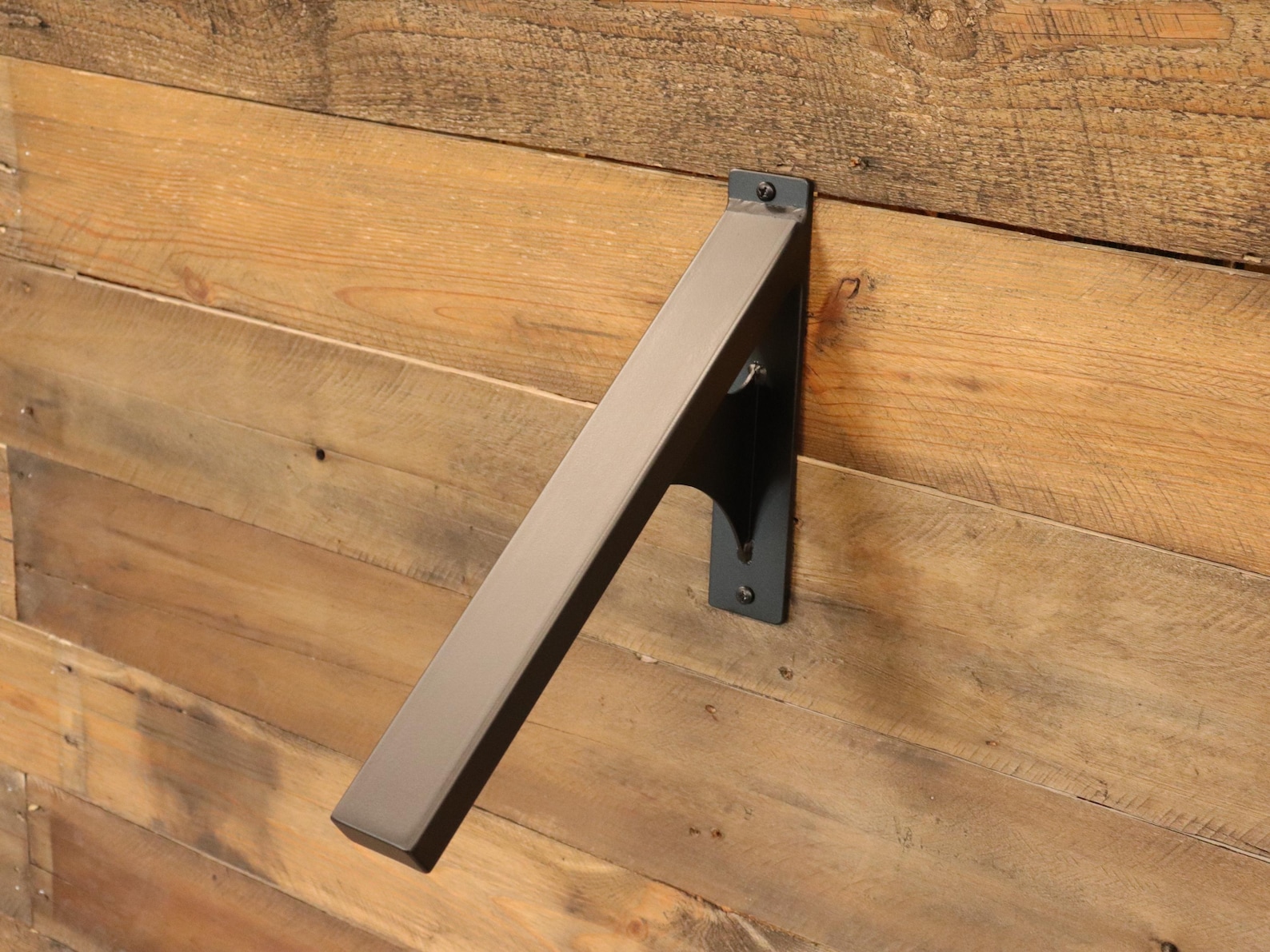 One Step Handrail 2"x1" Metal Grab Rail for One Stair, Modern Grab Rail ...