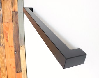 2x1 Powder Coated Modern Metal Handrail, Handrail for Stairs, ADA ...