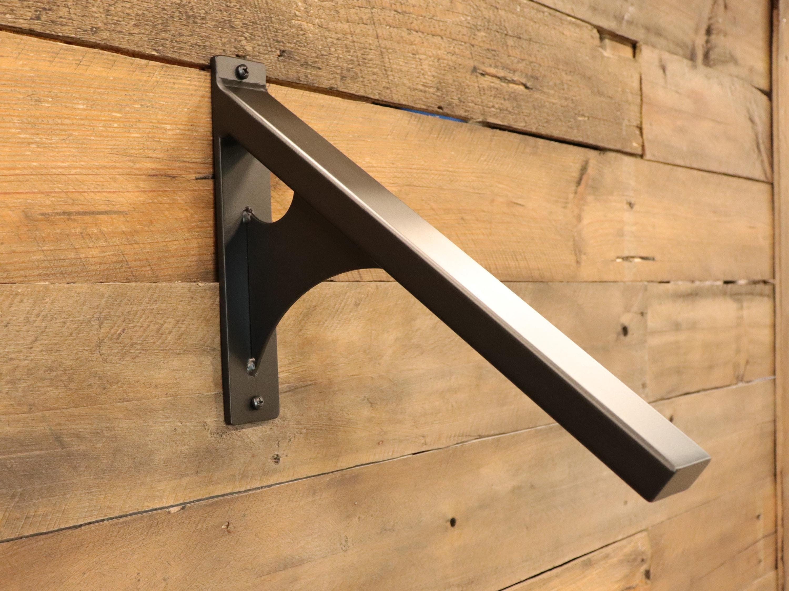 One Step Handrail 2"x1" Metal Grab Rail for One Stair, Modern Grab Rail ...