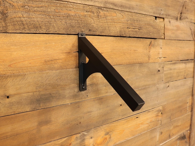 One Step Handrail 1.5"x1.5" Metal Grab Rail for One Stair, Modern Grab ...