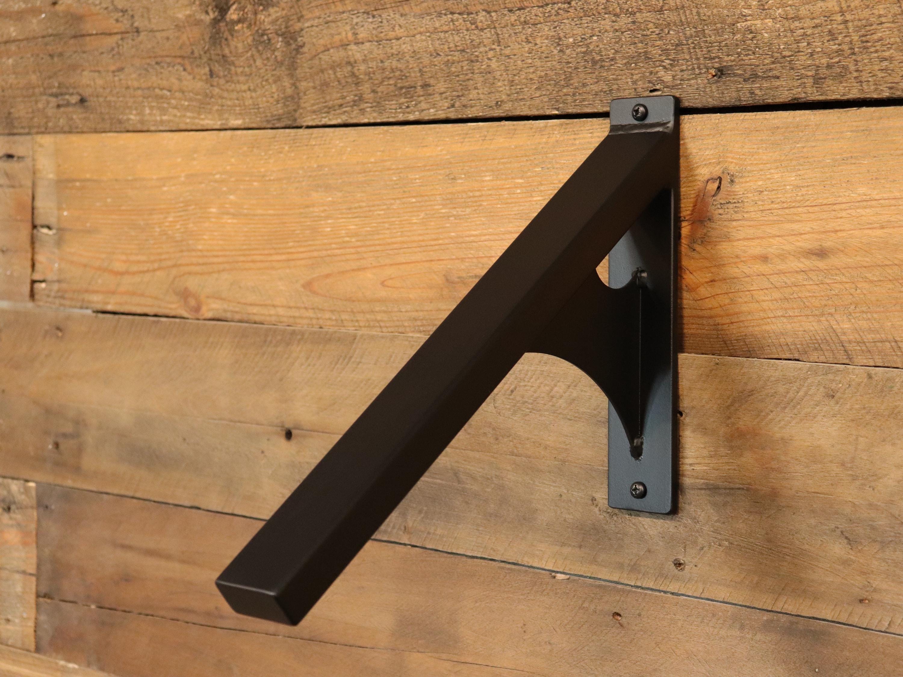 One Step Handrail 2"x1" Metal Grab Rail for One Stair, Modern Grab Rail ...