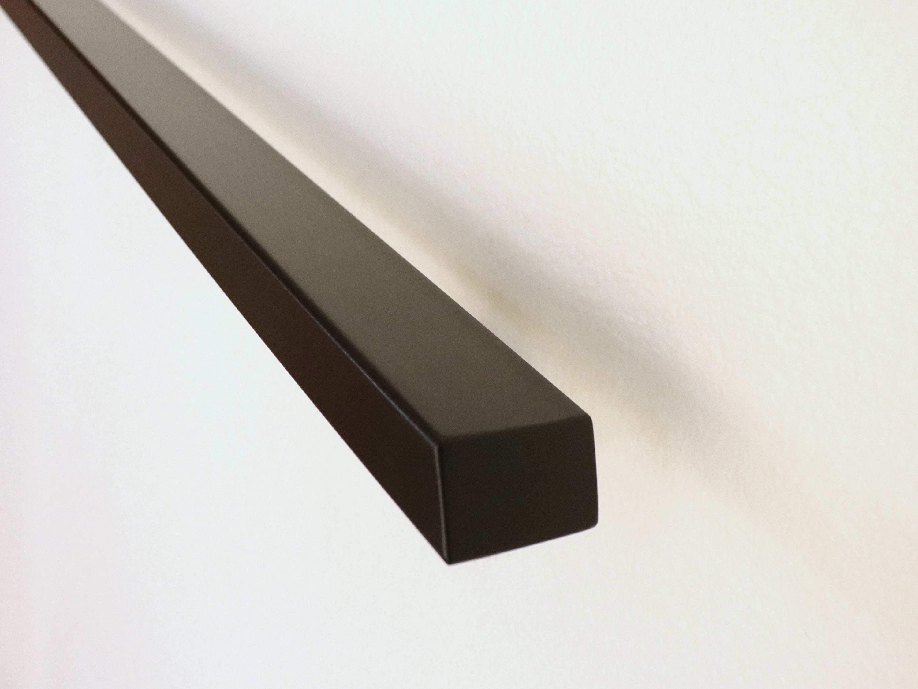 2x1 Powder Coated Modern Angled Metal Handrail, Handrail for Stairs ...