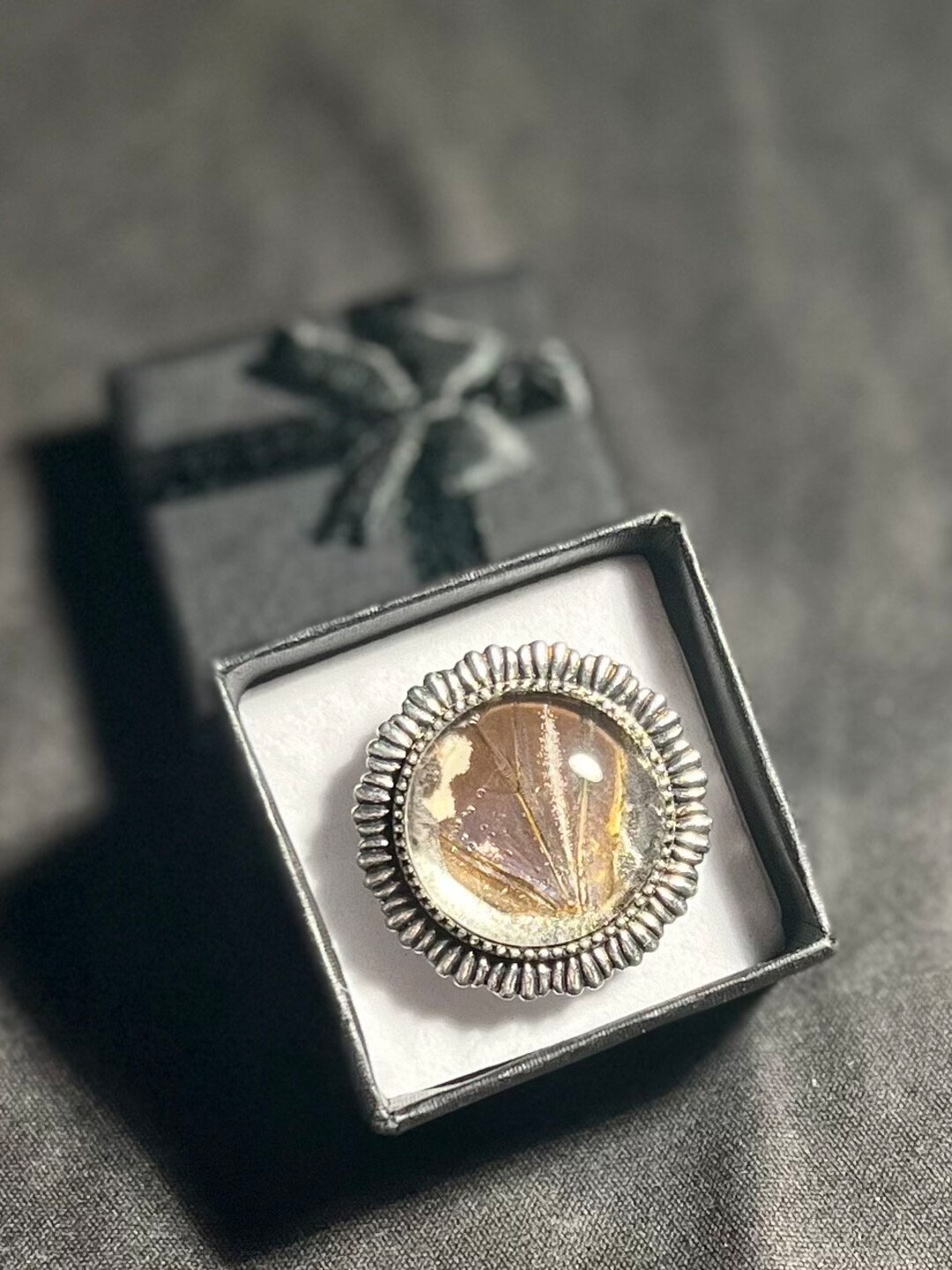 Circle Butterfly Wing Ring - Etsy