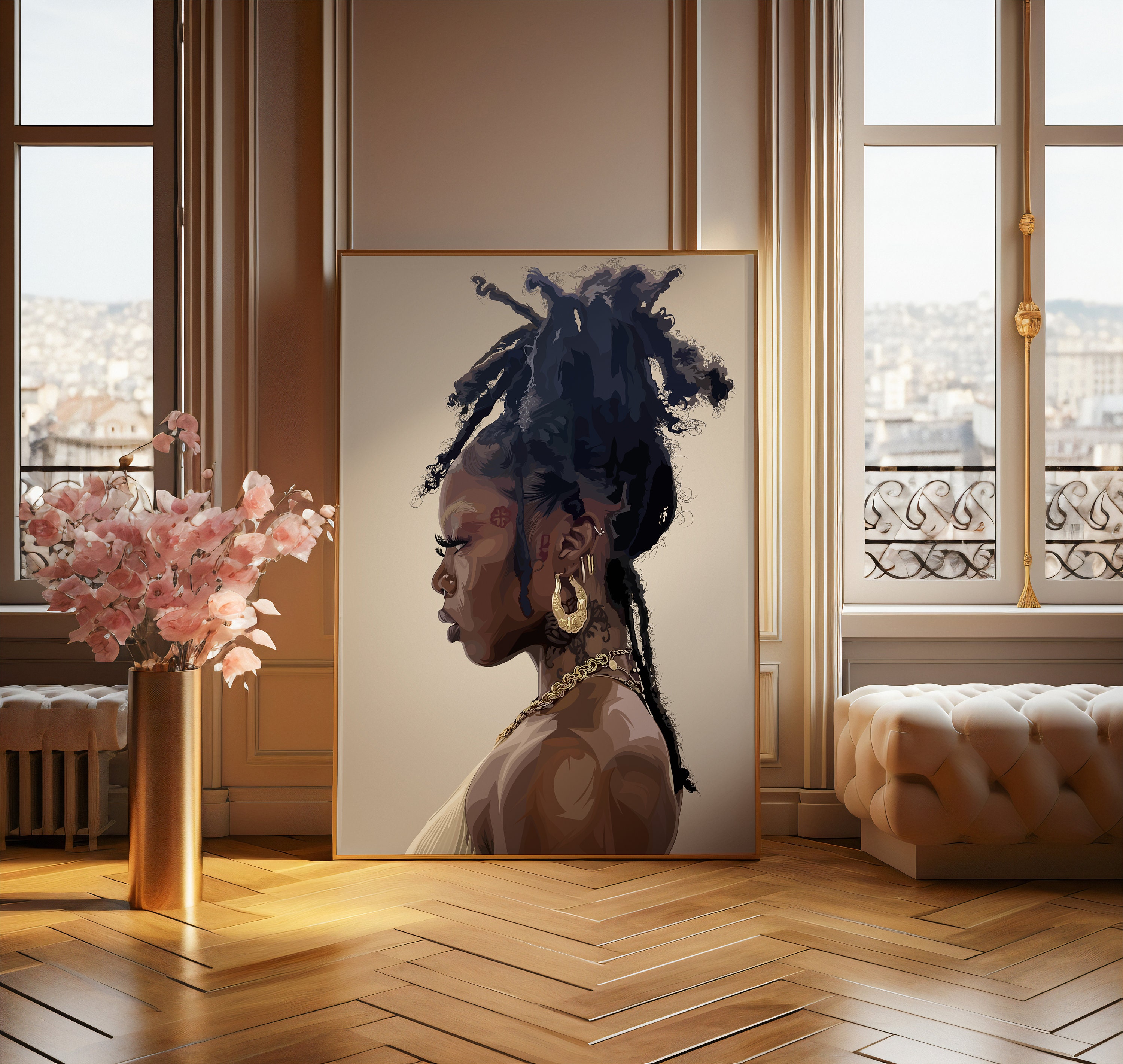 Black Woman Art, Fashion, Black Woman Wall Art, Black Girl Wall Art, Black Girl Wall Art, Black ...