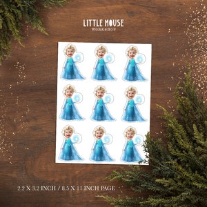 Frozen Elsa Personalized Face Cupcake Toppers - Etsy