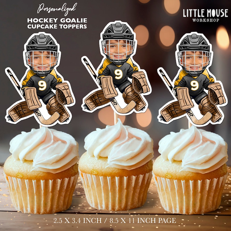 Hockey Cake Topper - Etsy