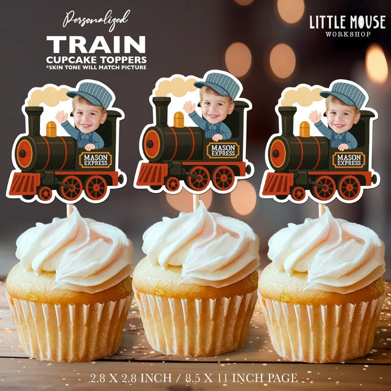 Steam Train Cake Decor - Etsy UK