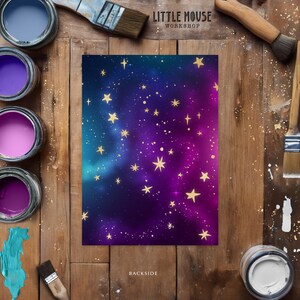 Galaxy Outer Space Birthday Invitation - Etsy