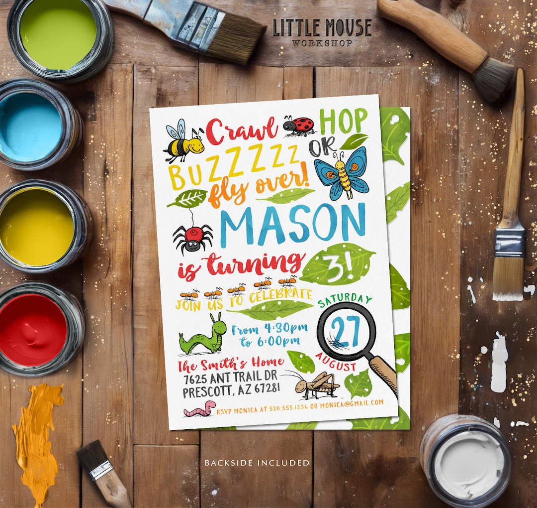 Bugs Birthday Invitation - Etsy