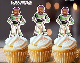 Buzz Lightyear Side Cupcake Toppers 6 Pairs - Etsy
