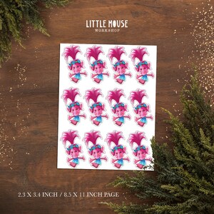 Poppy Personalized Face Cupcake Toppers - Etsy