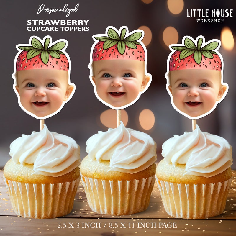 Face Cupcake Toppers - Etsy