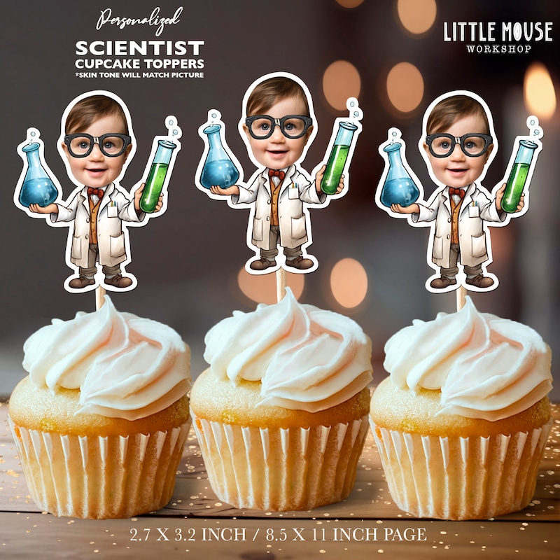 Science Cake Topper - Etsy