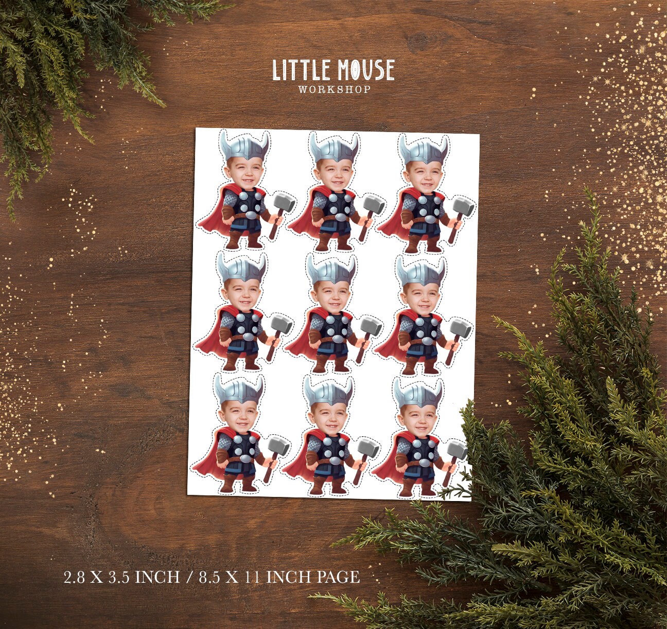 Thor Personalized Face Cupcake Toppers - Etsy