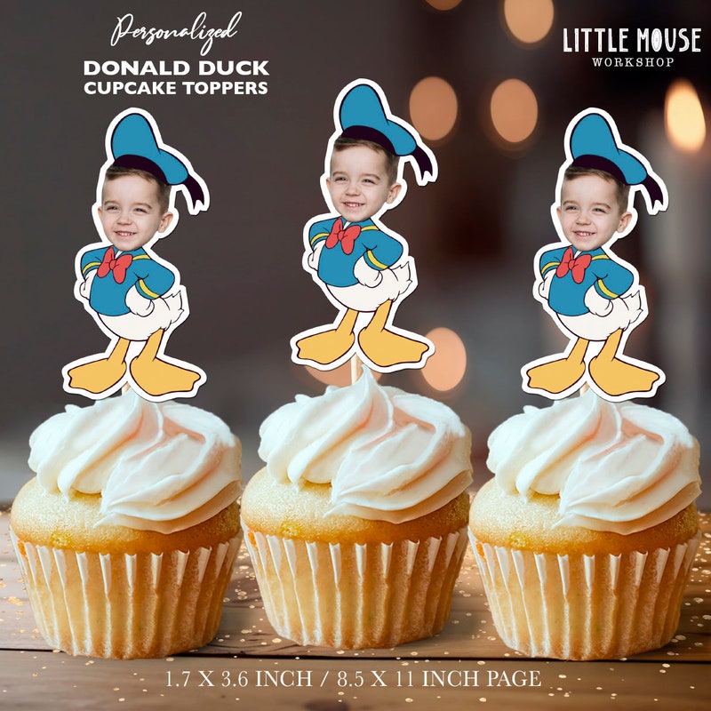 Donald Duck Cake Decor - Etsy UK