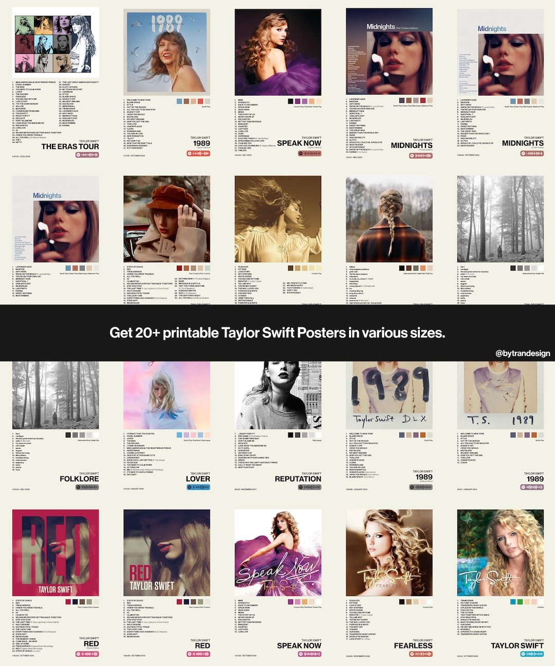 20 Taylor Swift Album Cover Posters, Taylor Swift Digital Art, Taylor ...