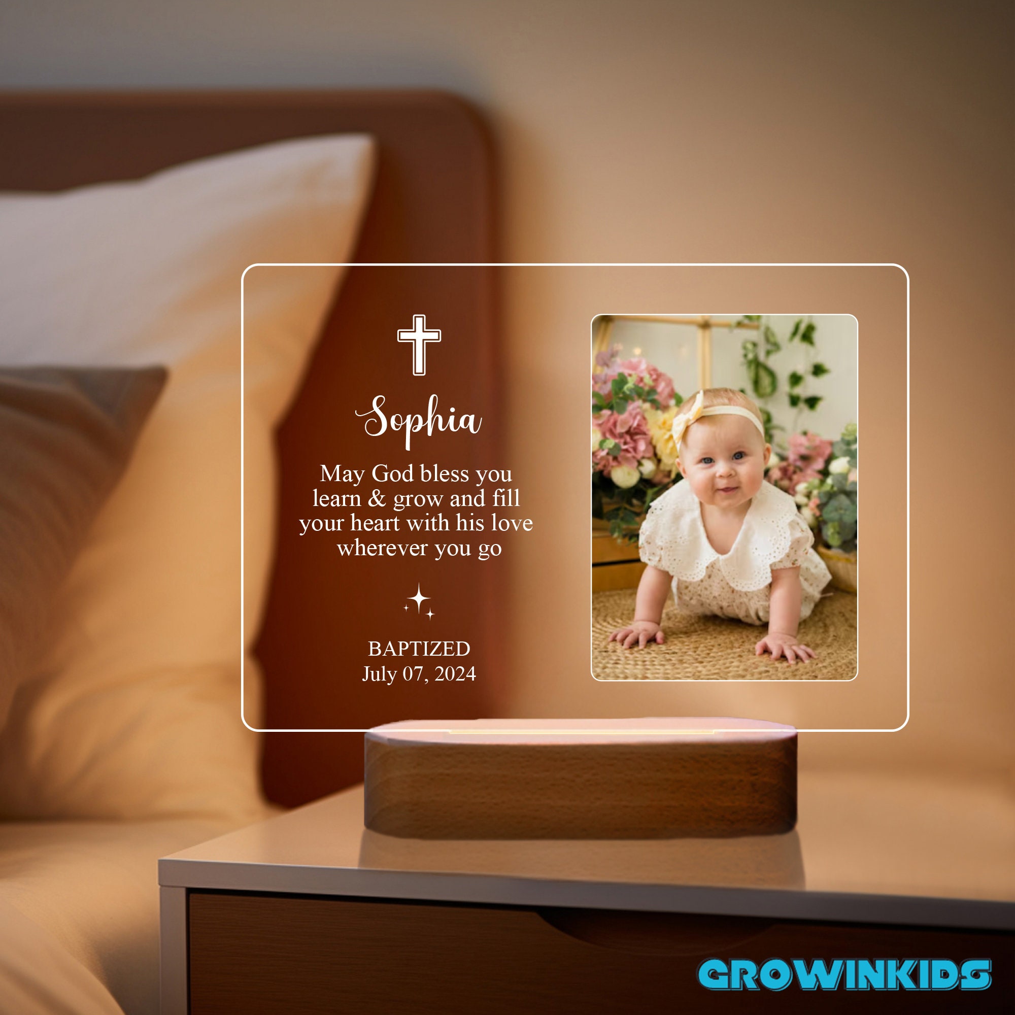 Baptism Christening Gift for Kids, Personalized Catholic Boys and Girls ...