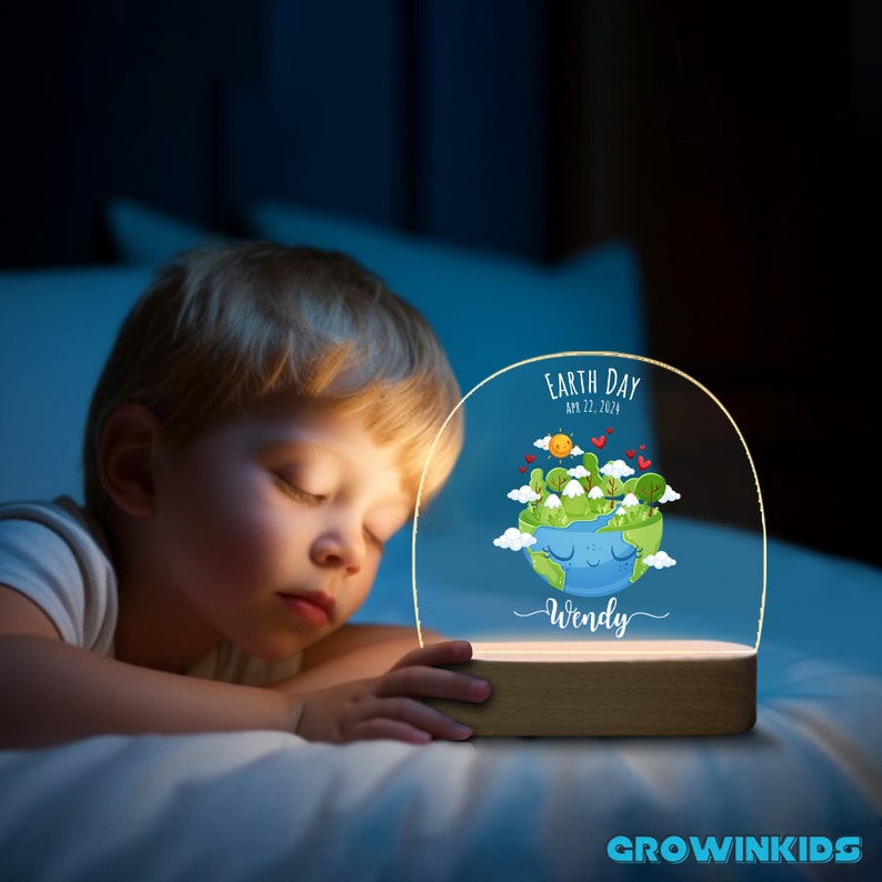 Earth Day Night Light, Mother Earth Night Lamp for Baby, Custom Baby ...