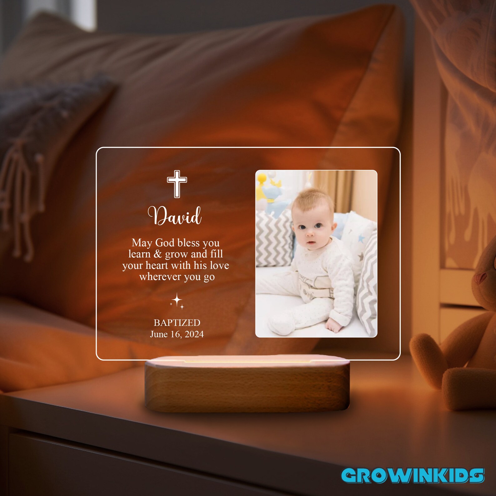 Baptism Christening Gift for Kids, Personalized Catholic Boys and Girls ...