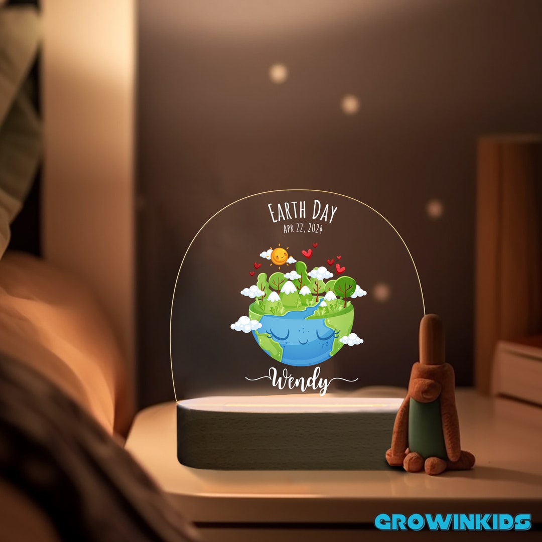 Earth Day Night Light, Mother Earth Night Lamp for Baby, Custom Baby ...