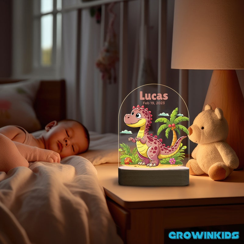 Dinosaur Night Light - Etsy