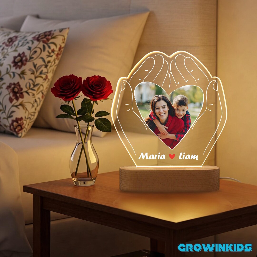 Night Light for Mom, Custom Mom Photo Collage Gift, Personalized Mother ...