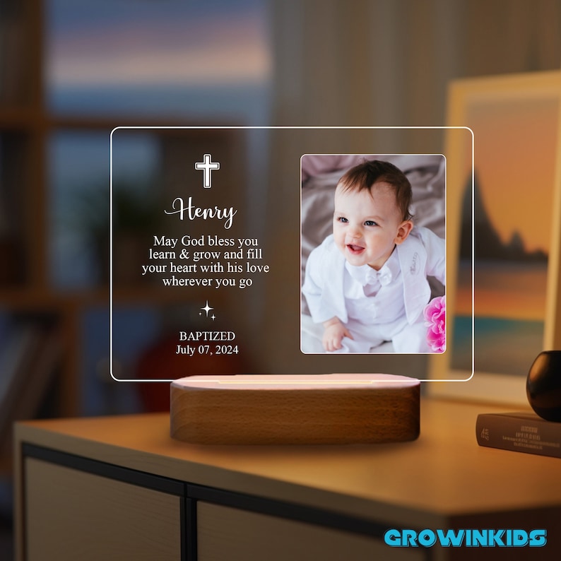 Baptism Christening Gift for Kids, Personalized Catholic Boys and Girls ...