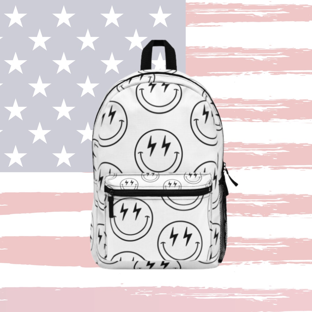 Lightening Smiley Backpack - Etsy