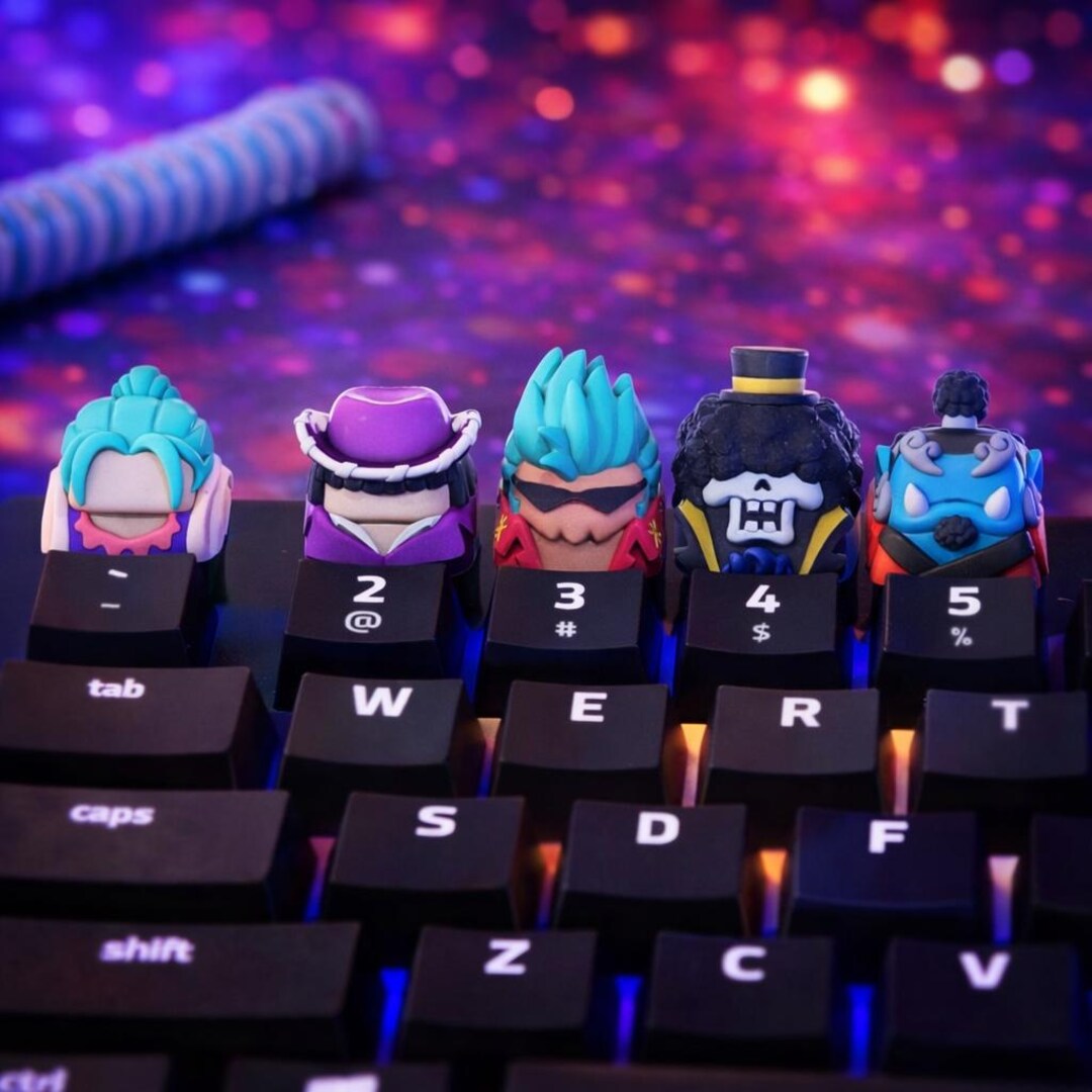 One Piece Jinbe, Robin, Brook Keycaps Mechanical Keycaps,anime Fan ...
