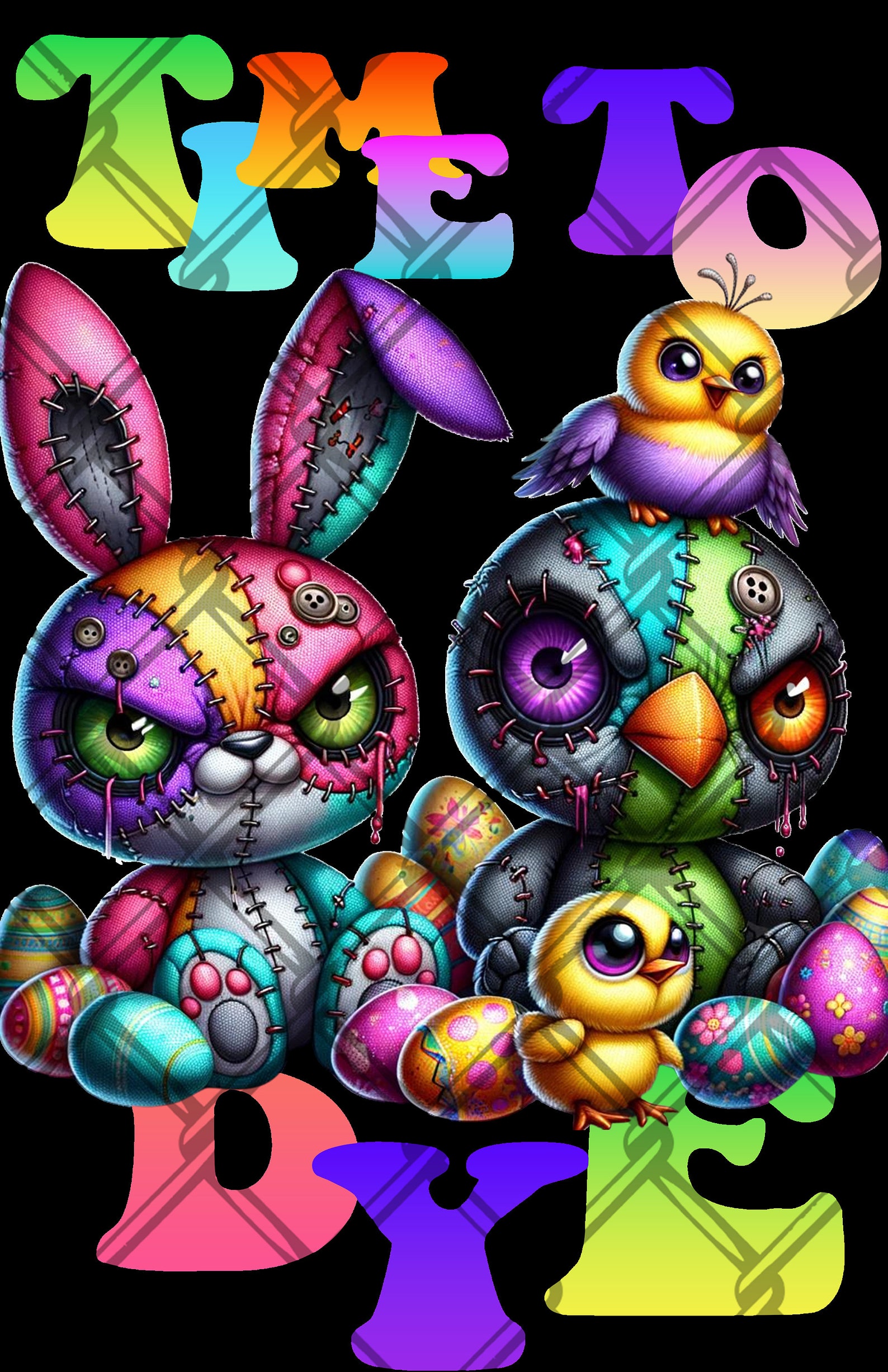Prepare to Dye Killer Easter Png , Horror Easter Png, Happy Easter Day ...