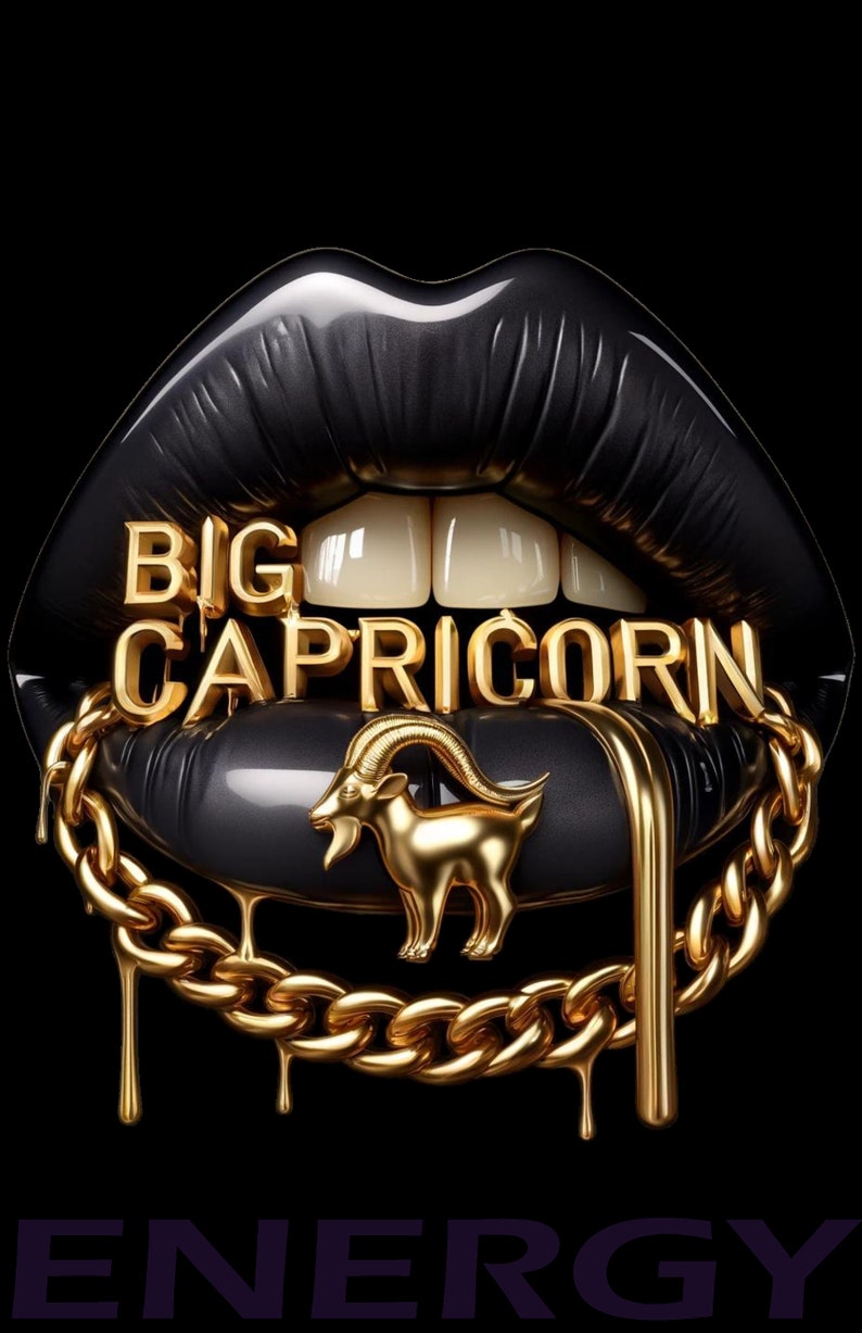 Big CAPRICORN Energy Black Girl Zodiac, Zodiac Clipart, PNG Files ...