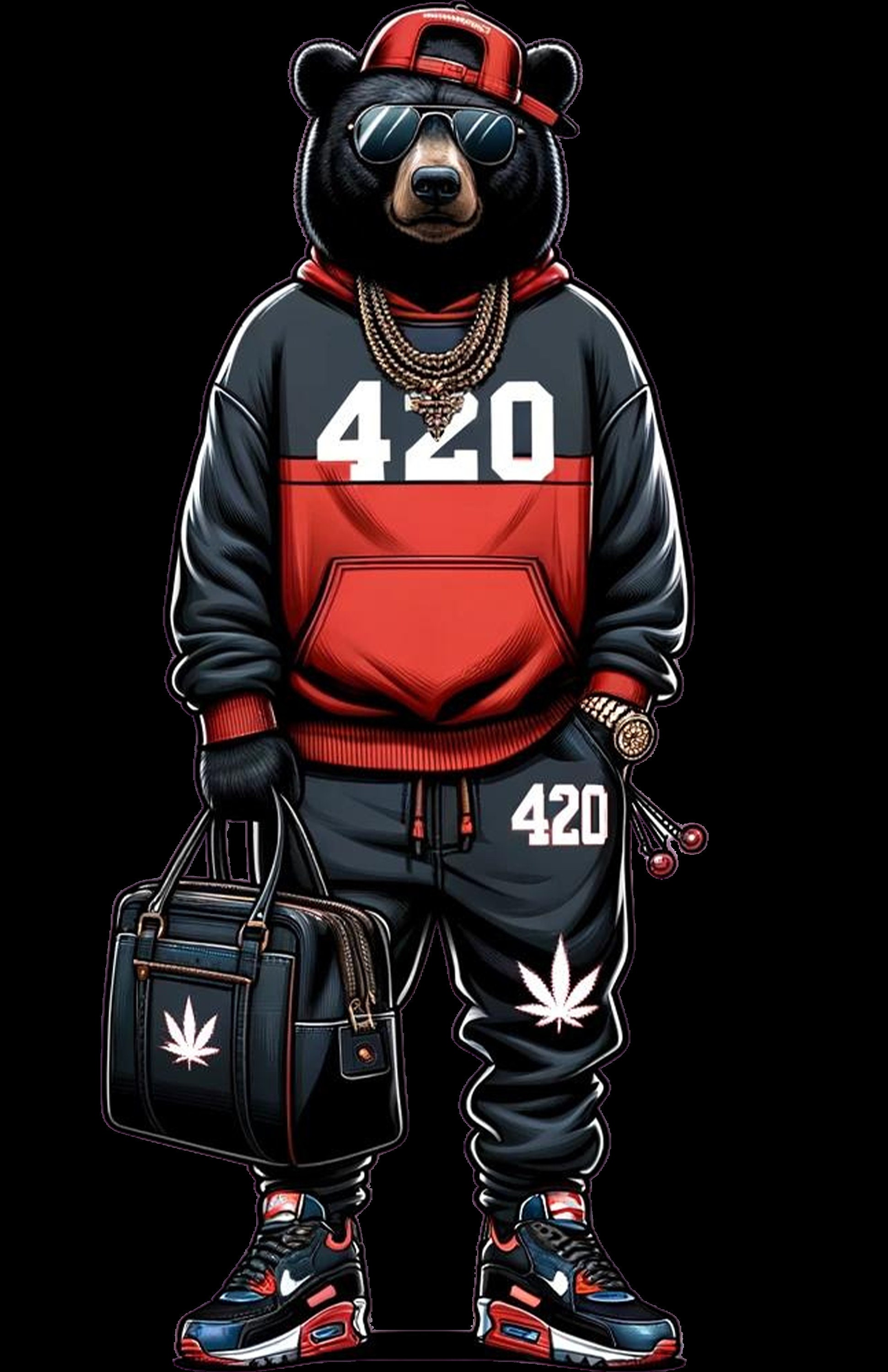 Hip Hop Graffiti Bear Cartoon- Digital Download PNG, JPEG - Celebrate ...