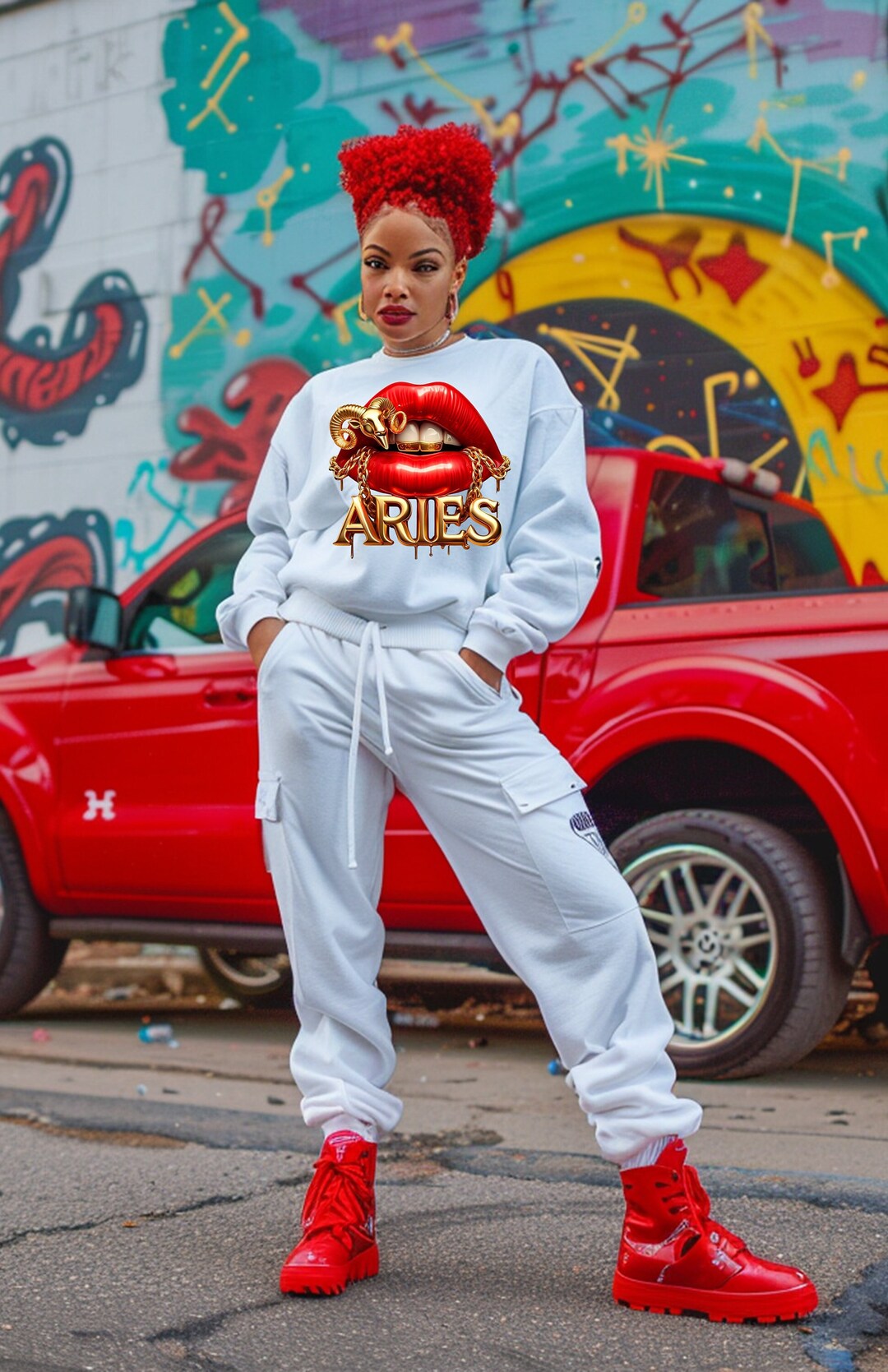 Big Aries Energy Zodiac, African American Zodiac Clipart, PNG Files ...