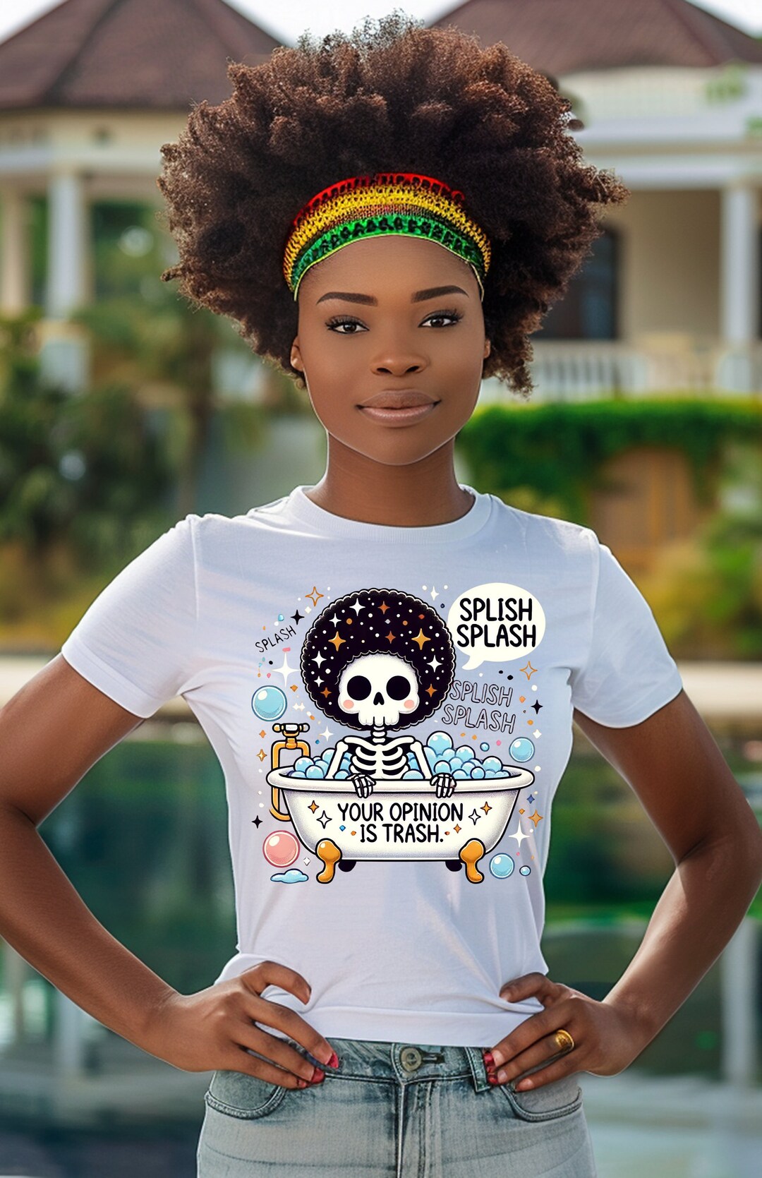 Snarky Skeleton - Your Opinion is Trash PNG - Funny Clipart (digital ...