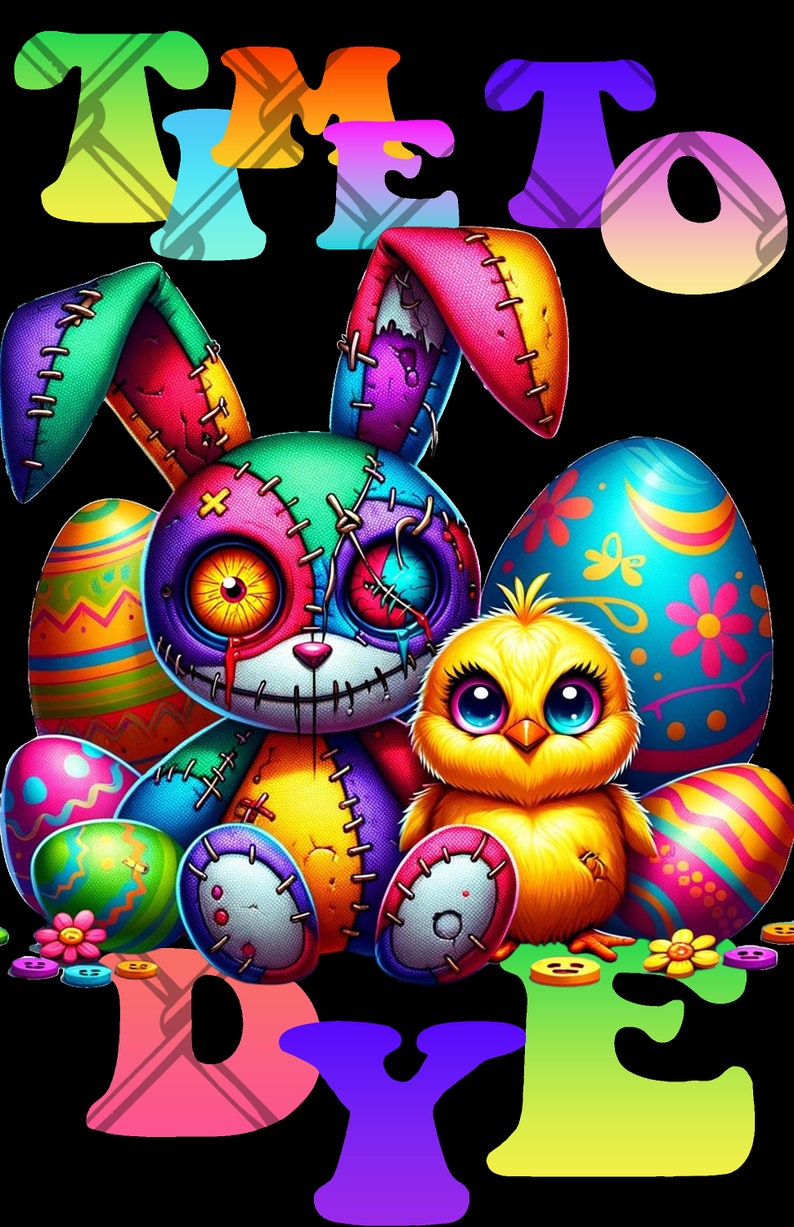 Prepare to Dye Killer Easter Png , Horror Easter Png, Happy Easter Day ...