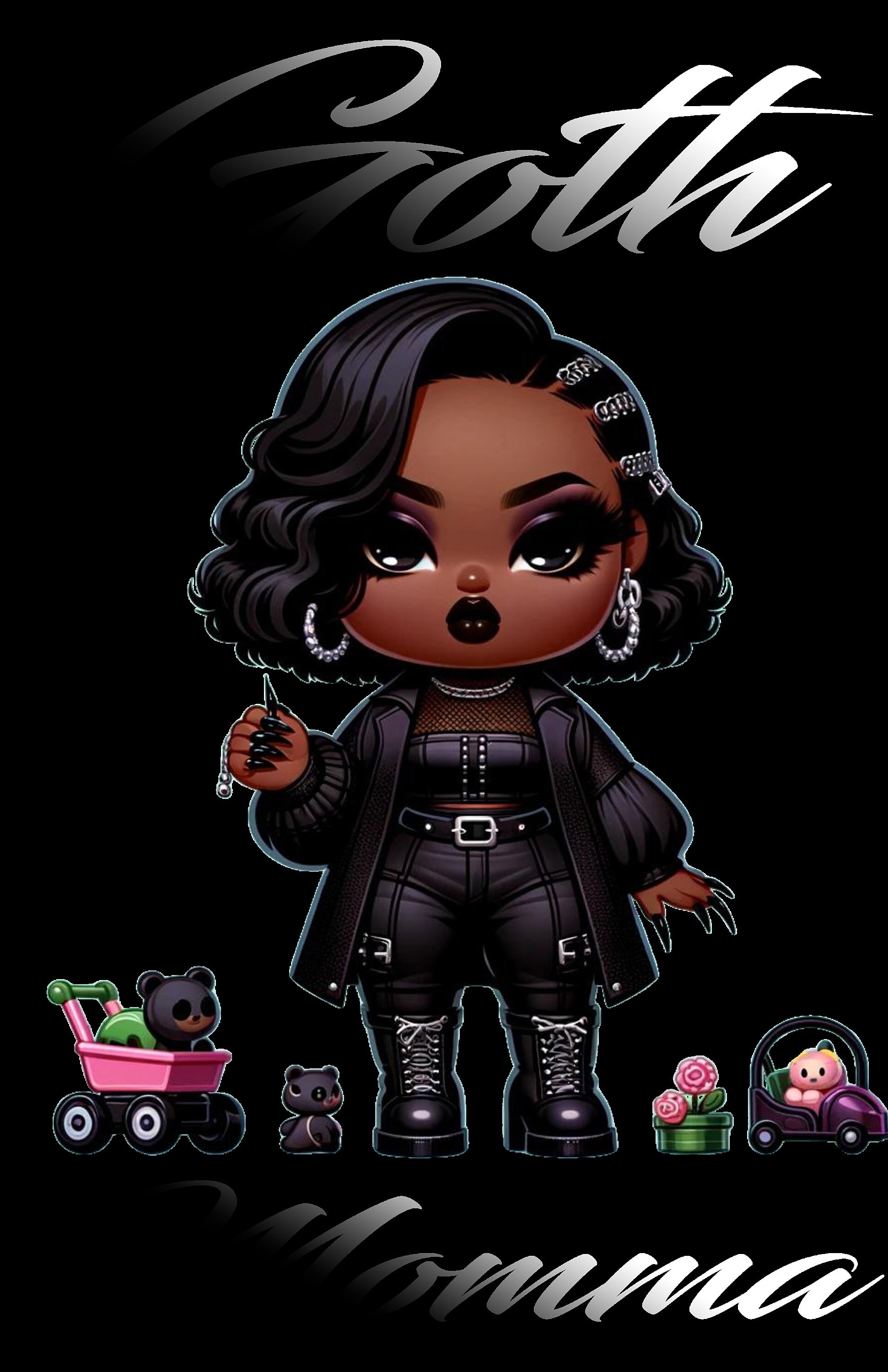 Goth Mom Mothers Day PNG Download - Etsy