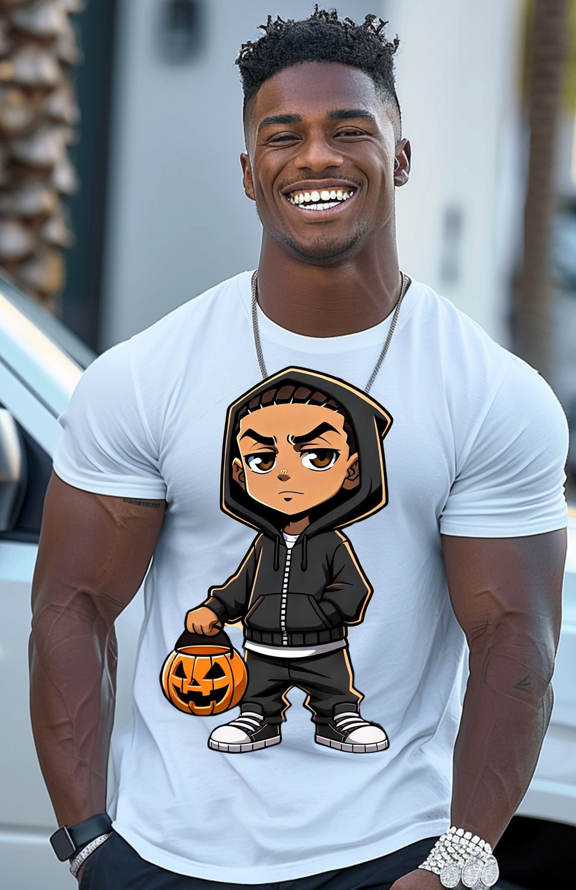 Boondocks Style Cartoon, Rapper,ski Mask, Hip Hop, Gangster, Png,,urban ...