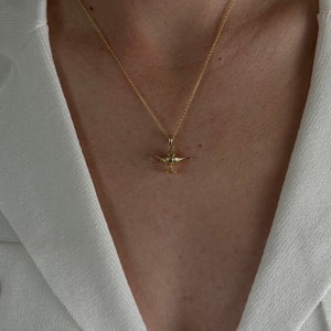 One of a Kind 14K Gold Nursing Pendant - Etsy