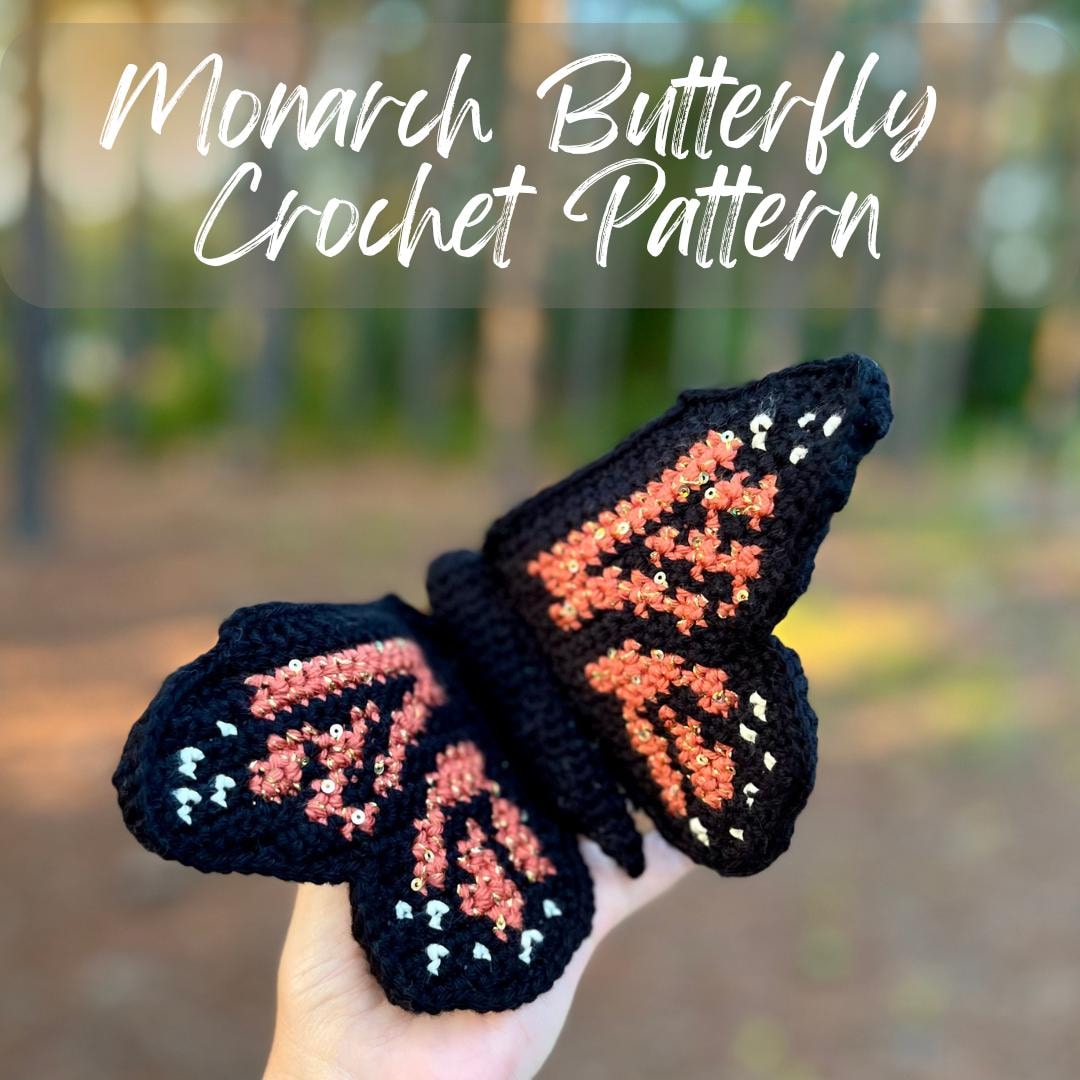 Monarch Butterfly Crochet Pattern - Etsy