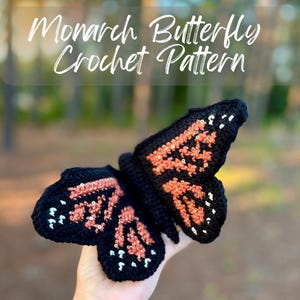 Monarch Butterfly Crochet Pattern - Etsy
