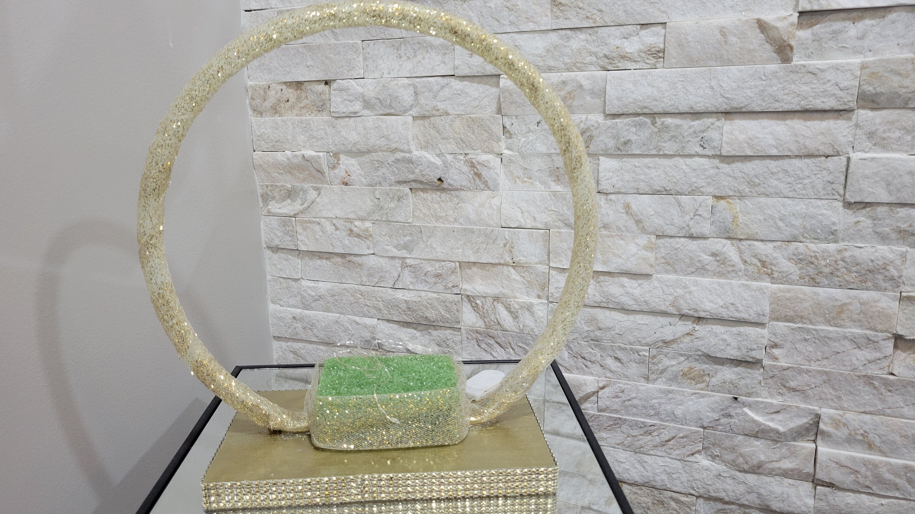 12 Ring Centerpiece Display With Led Lights, Table Decor, Party Decor ...