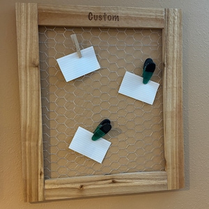 Chicken Wire Photo Display Frame - Etsy