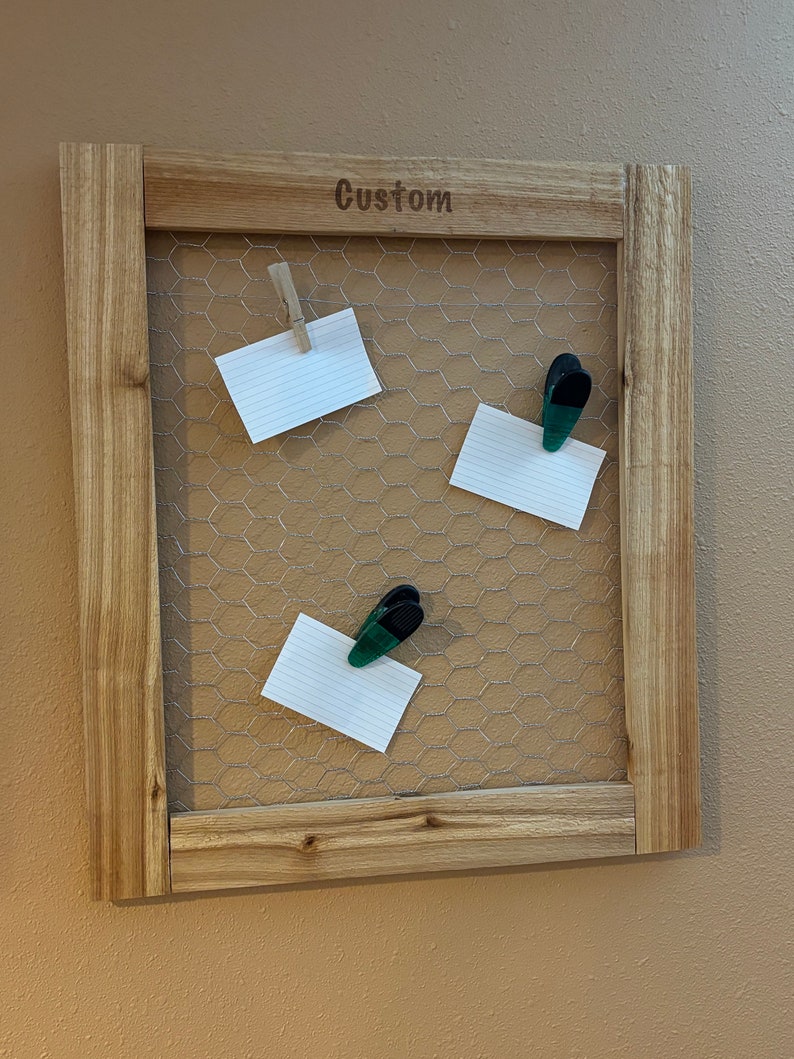 Chicken Wire Photo Display Frame - Etsy