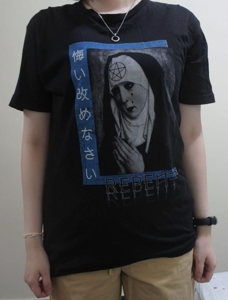 Repent Occult Nun Men’s/unisex Barber Beats Inspired Vaporwave Shirt - Etsy