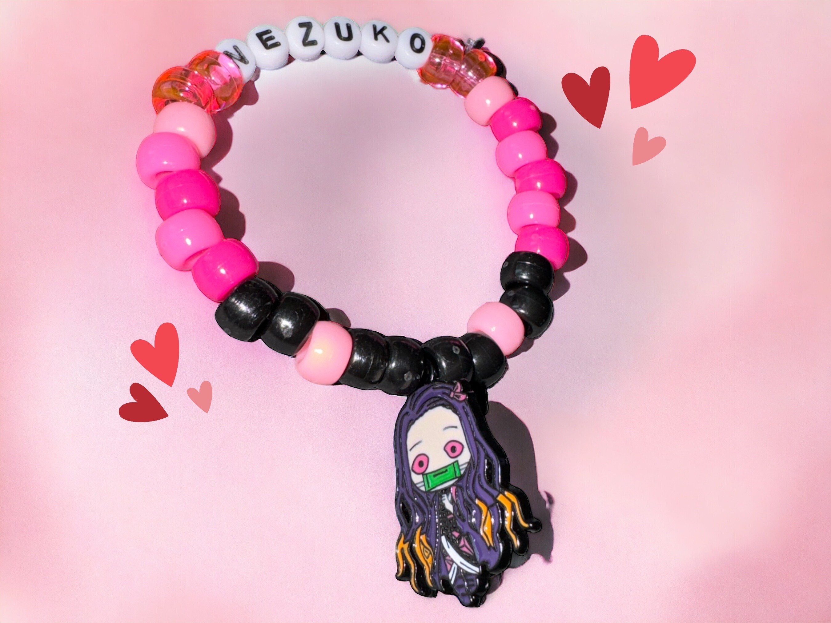 Demon Slayer Black Metal Nezuko Charm - Etsy