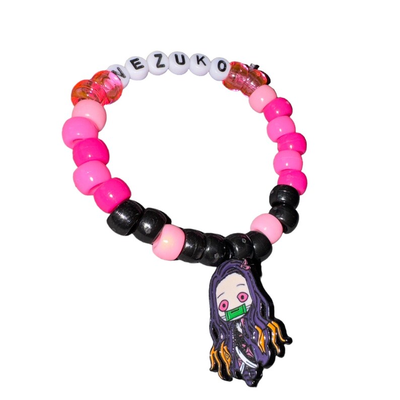 Demon Slayer Black Metal Nezuko Charm - Etsy