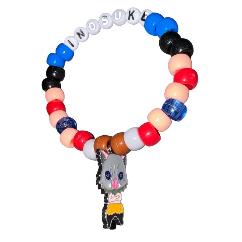 Demon Slayer Silver Metal Inosuke Arms Crossed Charm - Etsy