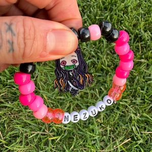 Demon Slayer Black Metal Nezuko Charm - Etsy