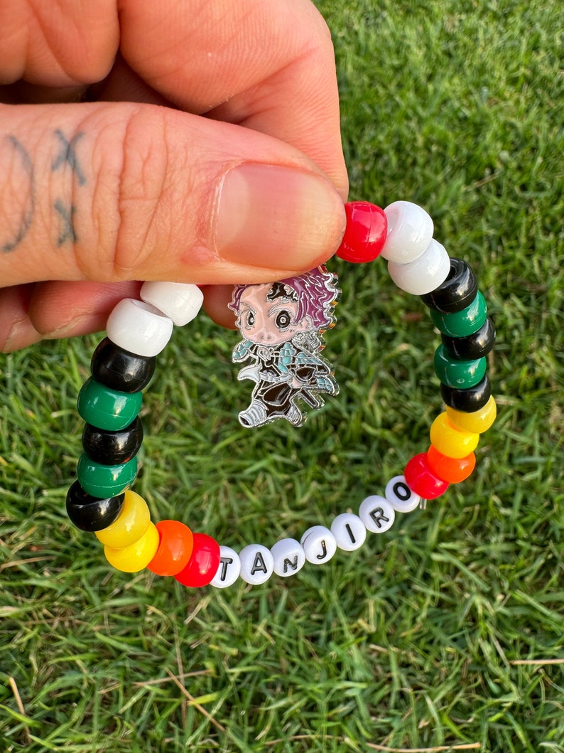 Demon Slayer Silver Metal Tanjiro Charm - Etsy