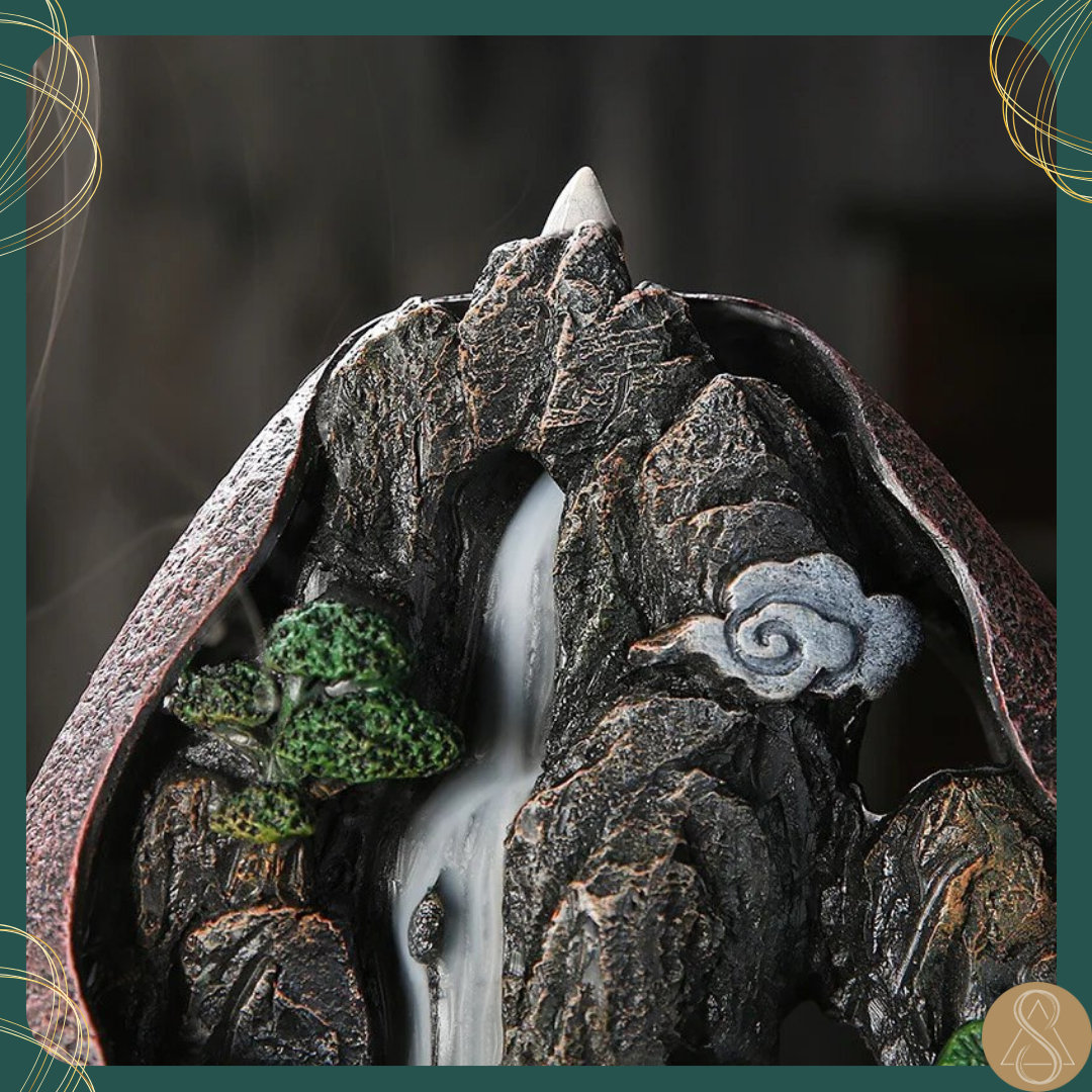 Mountain River Smoke Waterfall Backflow Incense Burner Creative Home ...